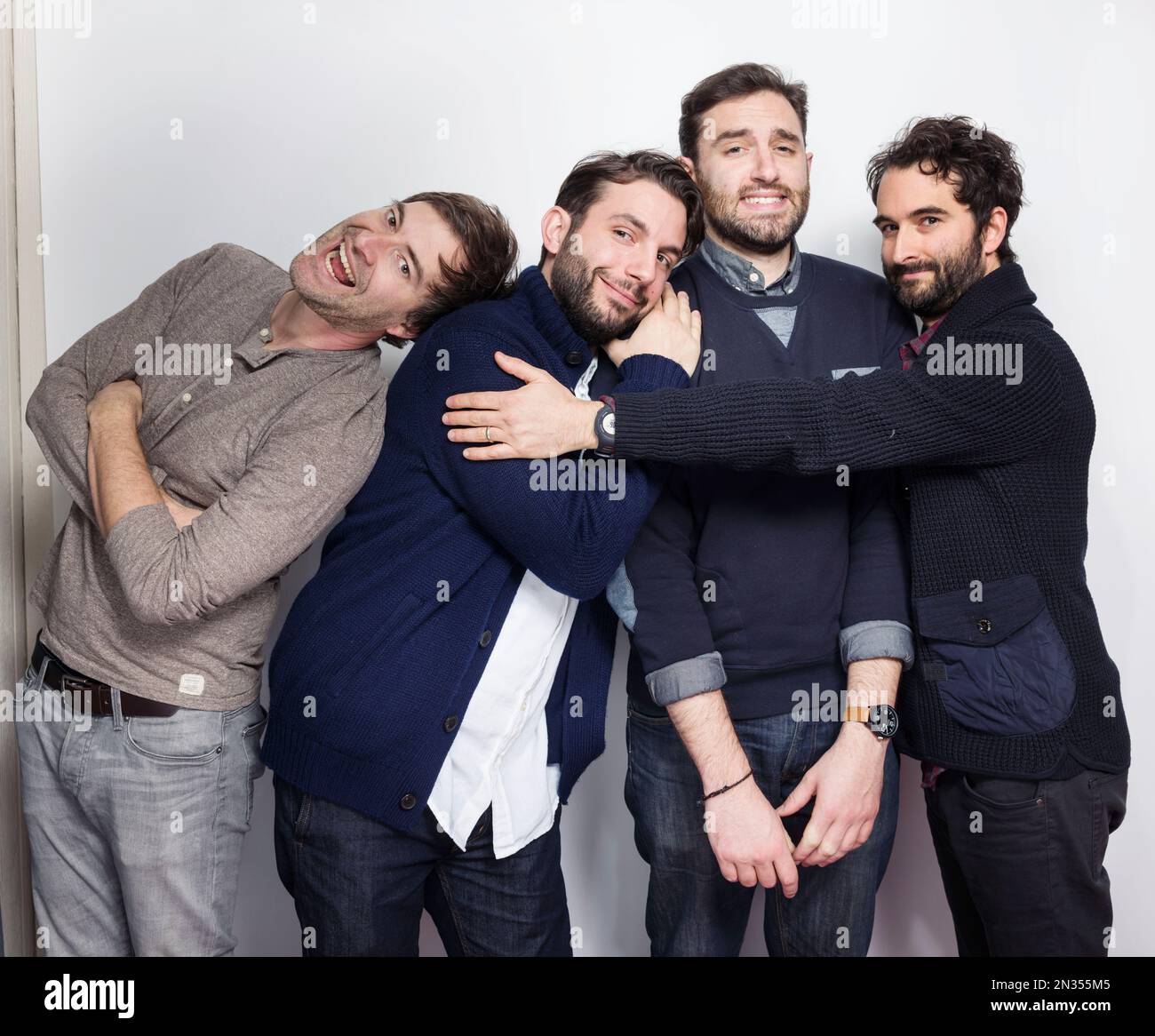 Mark Duplass, from left, Phil Matarese, Mike Luciano and Jay Duplass ...
