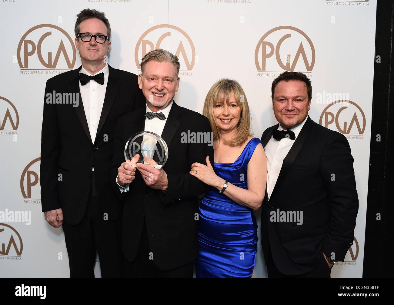 EXCLUSIVE - John Cameron, from left, Warren Littlefield, Kim Todd, and ...