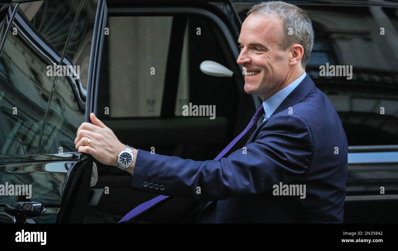 London, UK. 07th Feb, 2023. Dominic Raab MP, Deputy Prime Minister ...