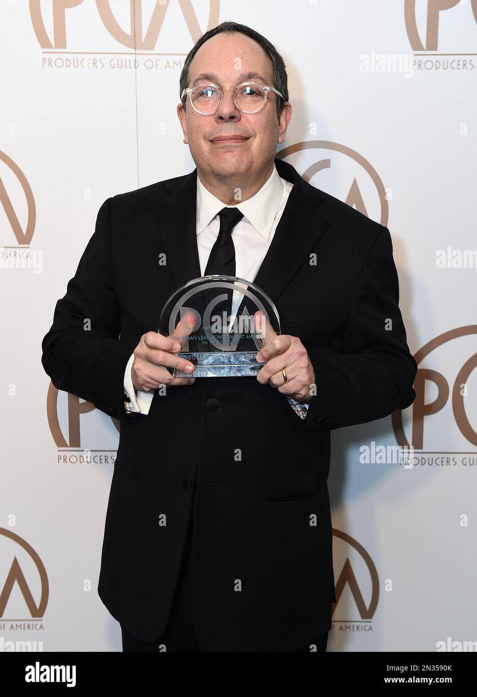 EXCLUSIVE - Mark Gordon poses with the Norman Lear Achievement Award in ...