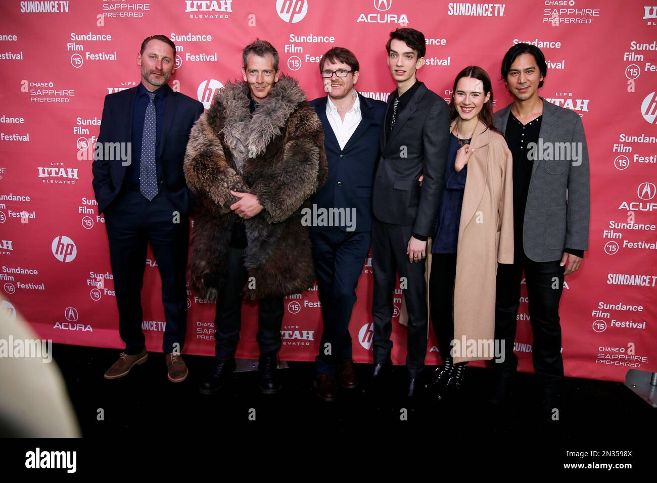 From left to right, producer Iain Canning, actor Ben Mendelsohn, writer ...