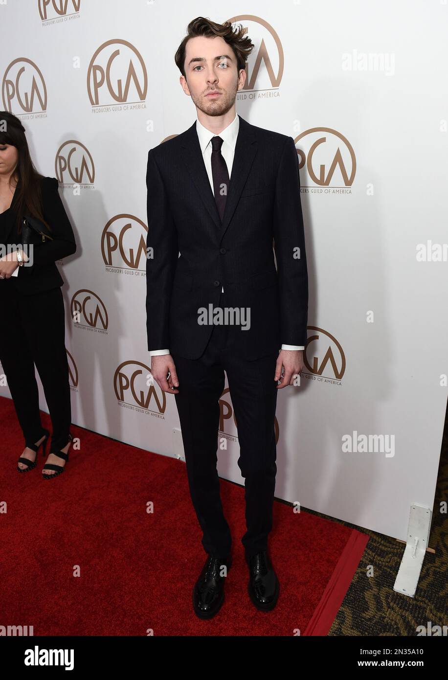Matthew Beard arrives at the 26th Annual Producers Guild Awards at the ...