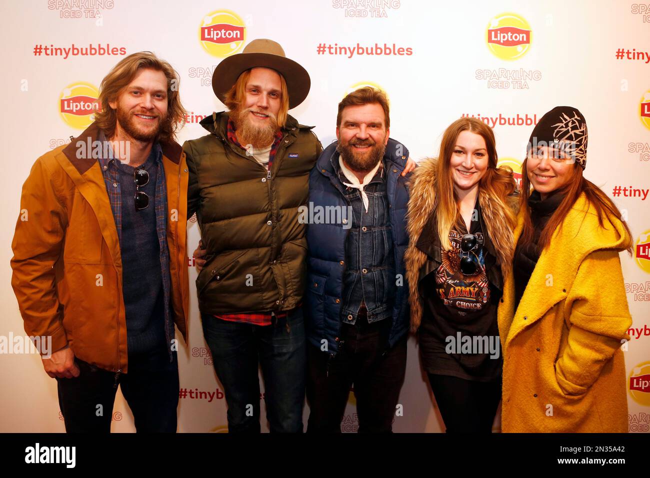 IMAGE DISTRIBUTED FOR LIPTON - Jamestown Revival and guests on the red ...