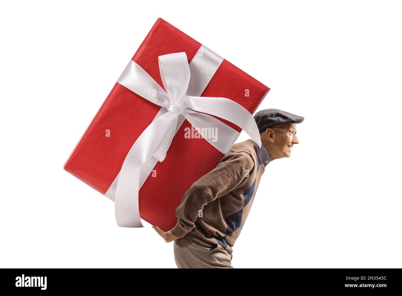 Old man standing isolated back hi-res stock photography and images - Alamy