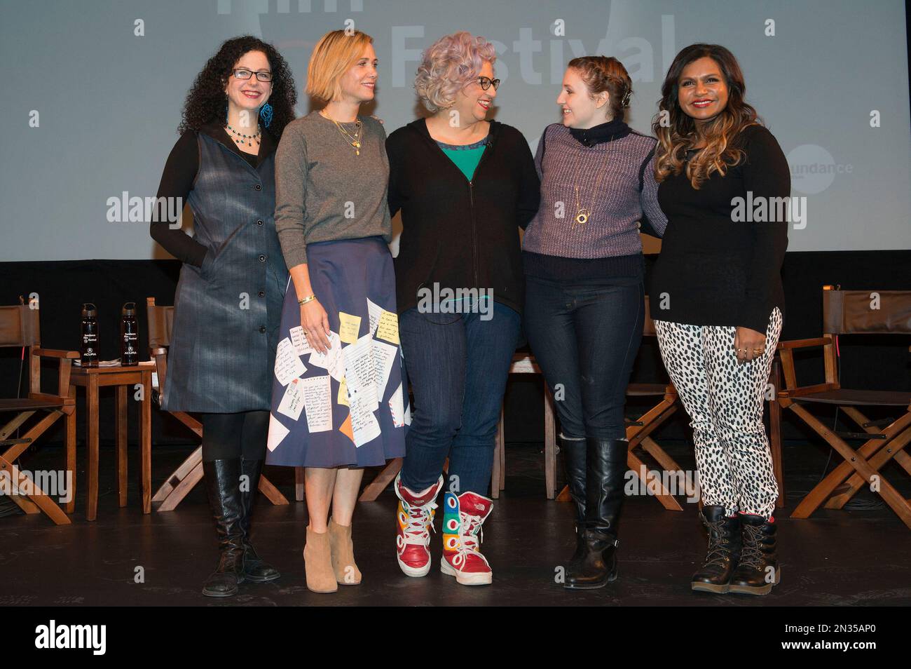 Emily Nussbaum, Kristen Wiig, Jenji Kohan, Lena Dunham and Mindy Kaling ...