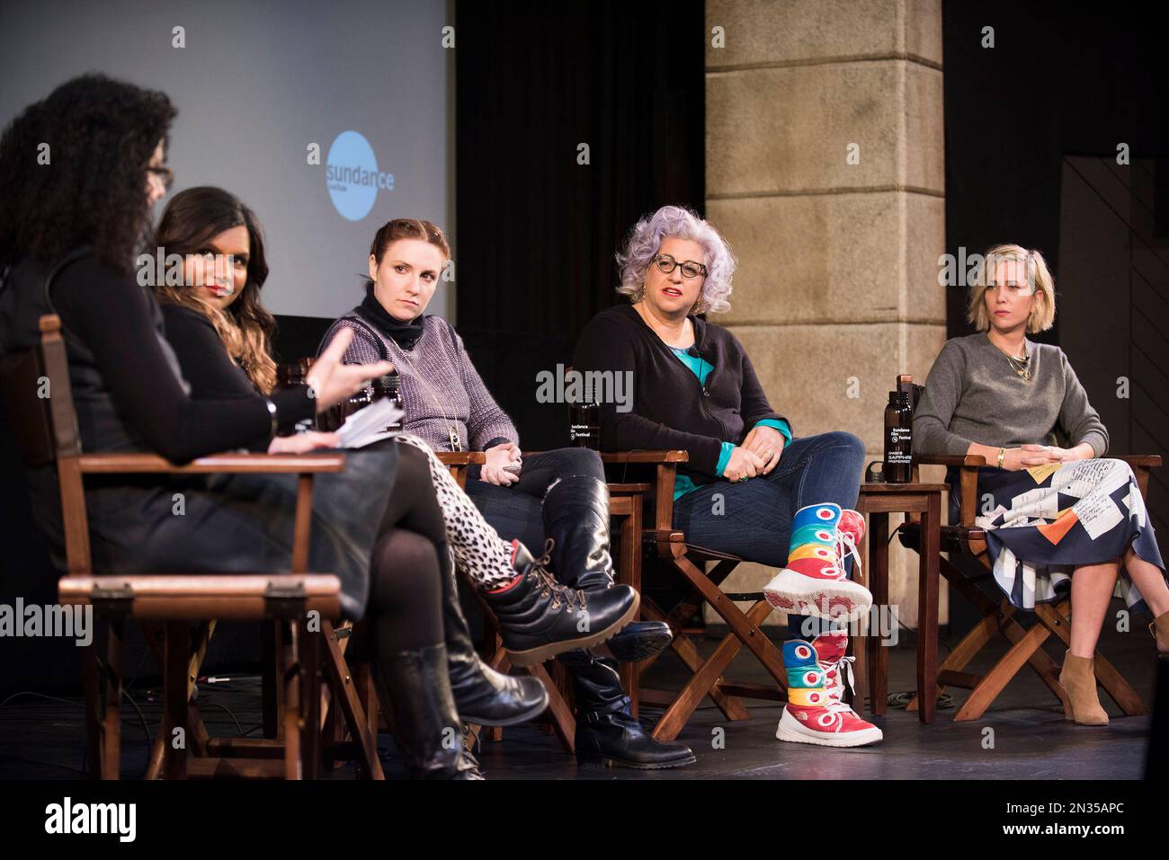Emily Nussbaum, Mindy Kaling, Lena Dunham, Jenji Kohan, and Kristen ...