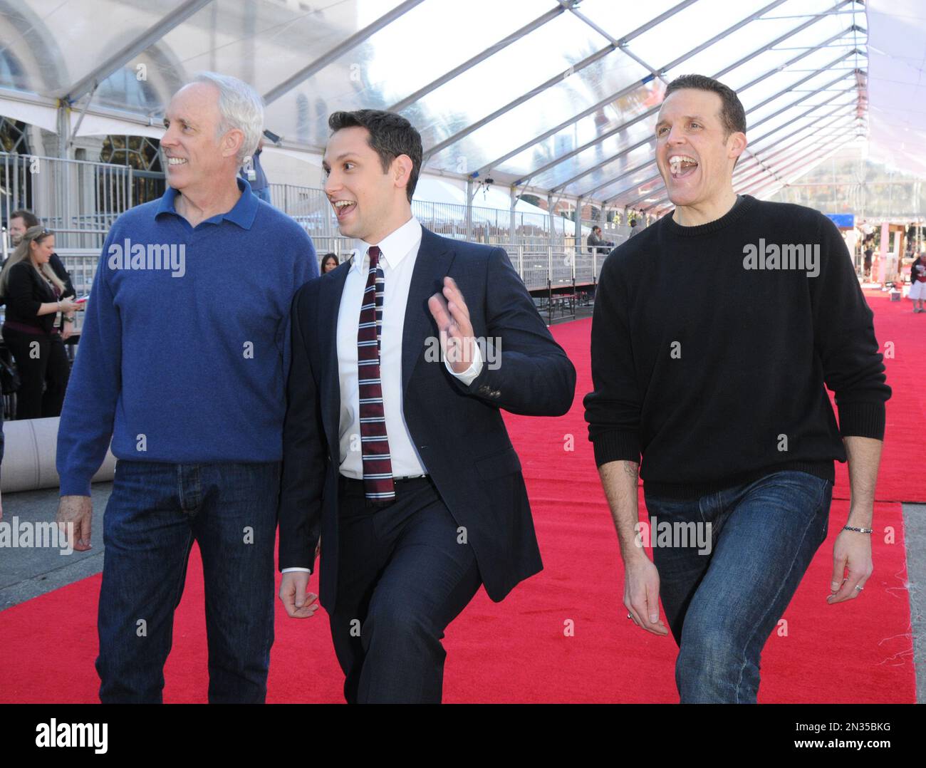 From left, Daryl Anderson, Matt McGorry and Woody Schultz attend the ...