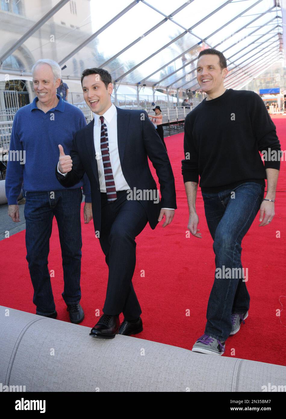 From left, Daryl Anderson, Matt McGorry and Woody Schultz attend the ...