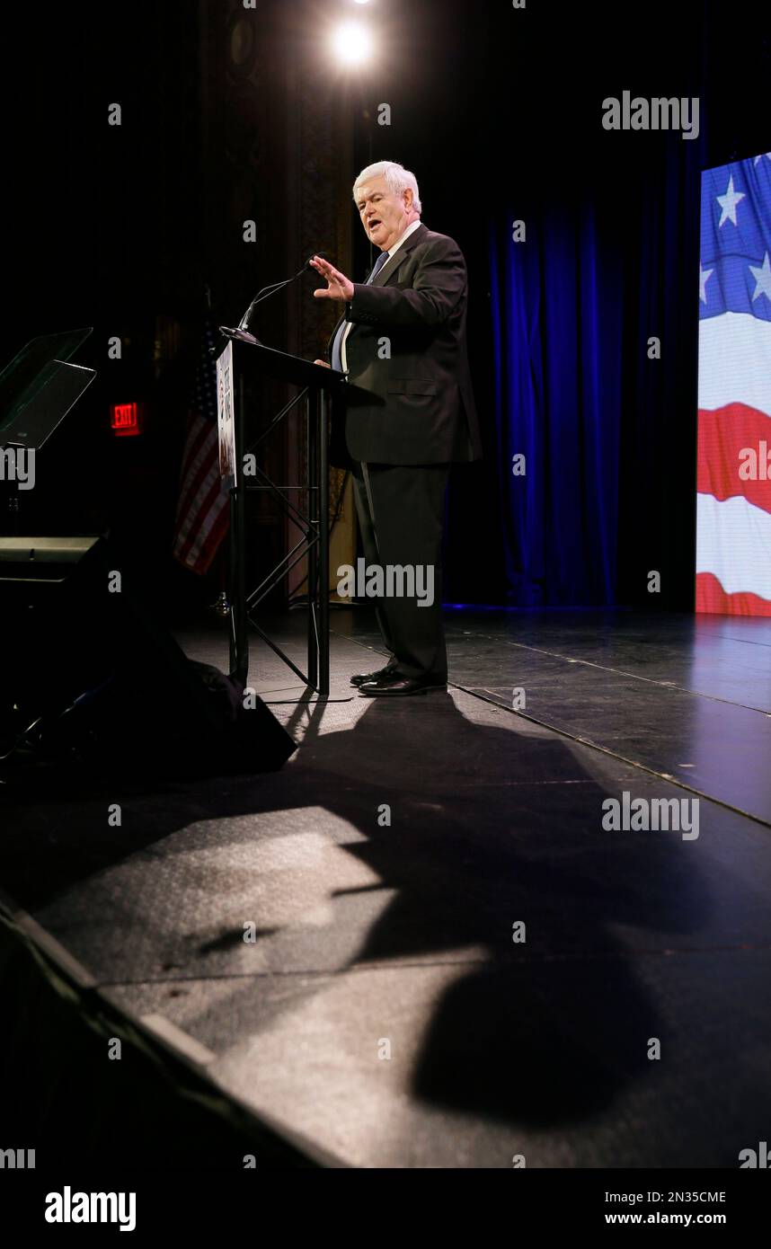 Former House Speaker Newt Gingrich Speaks During The Freedom Summit
