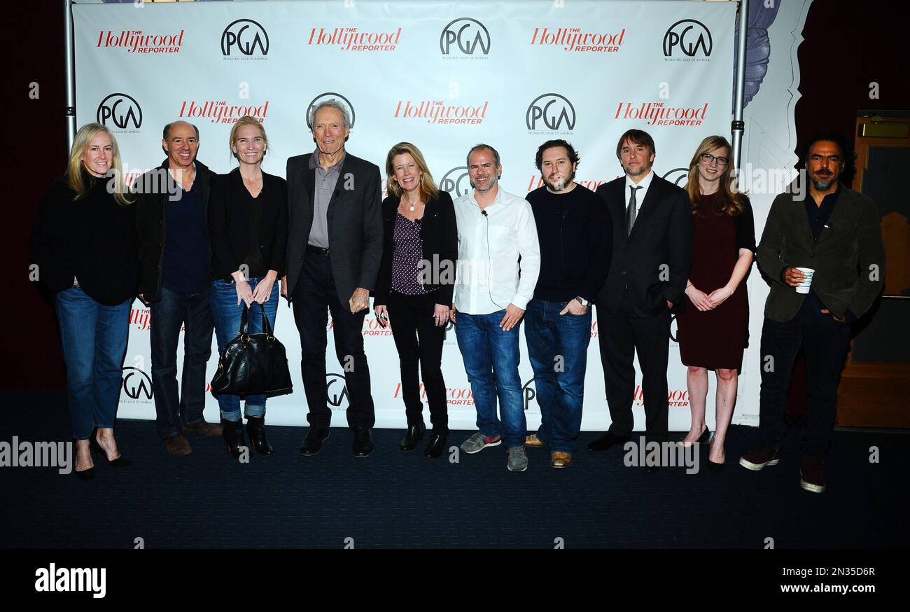Cean Chaffin, from left, Jon Kilik, Jennifer Fox, Clint Eastwood, Lisa ...