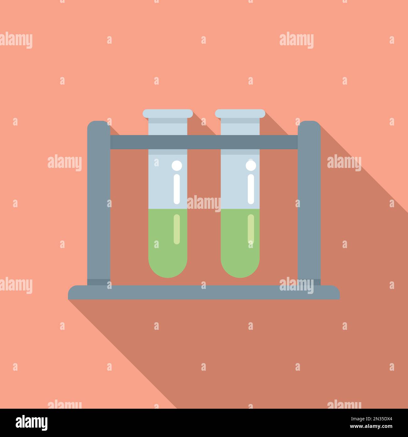 Medical test tube icon flat vector. Disease bacteria. Pill bacterial ...