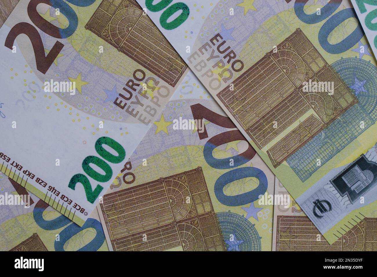 close up of 200 euro banknotes Stock Photo - Alamy
