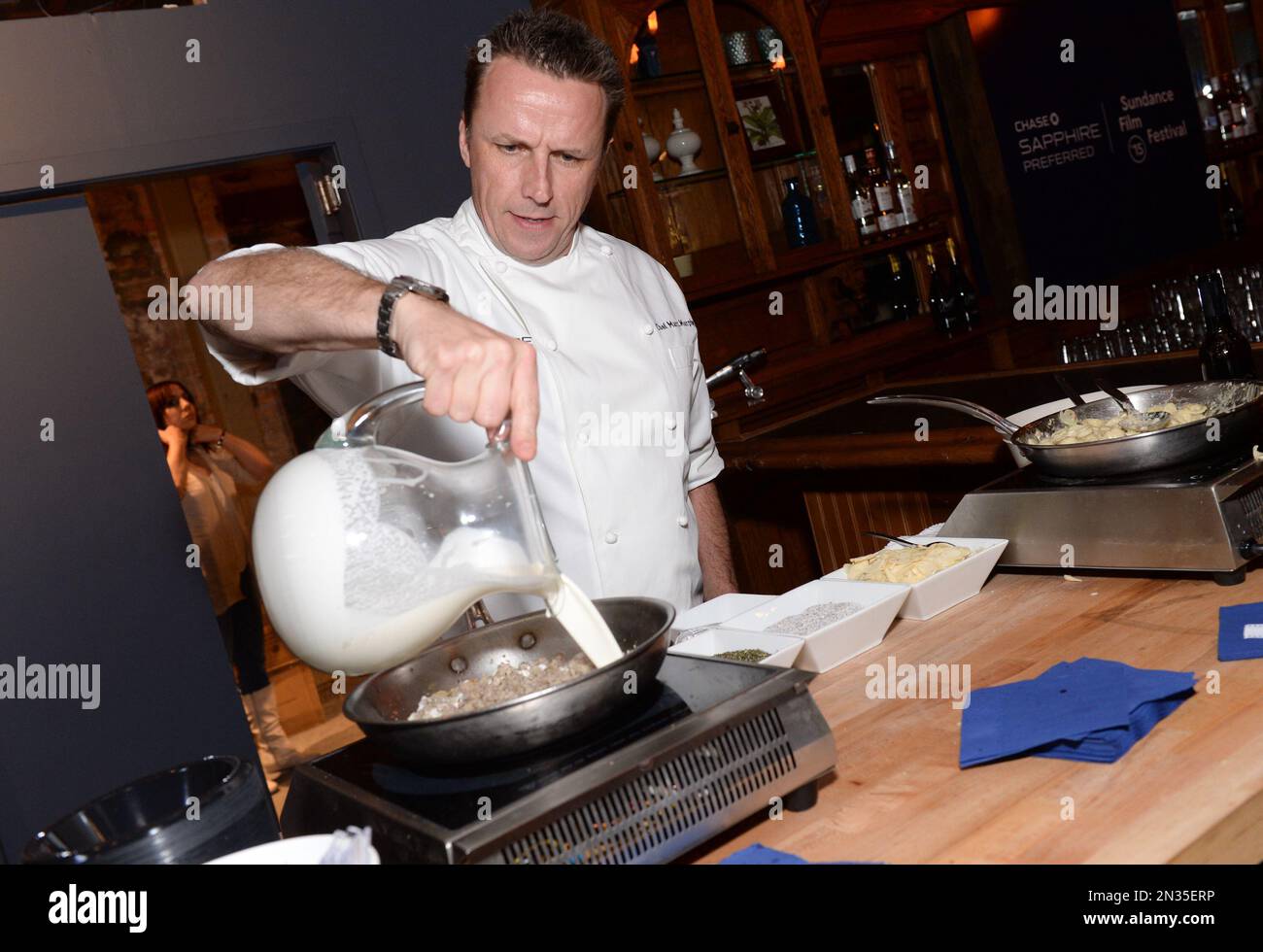 Marc Murphy, chef and owner Benchmarc Restaurants, prepares a custom ...