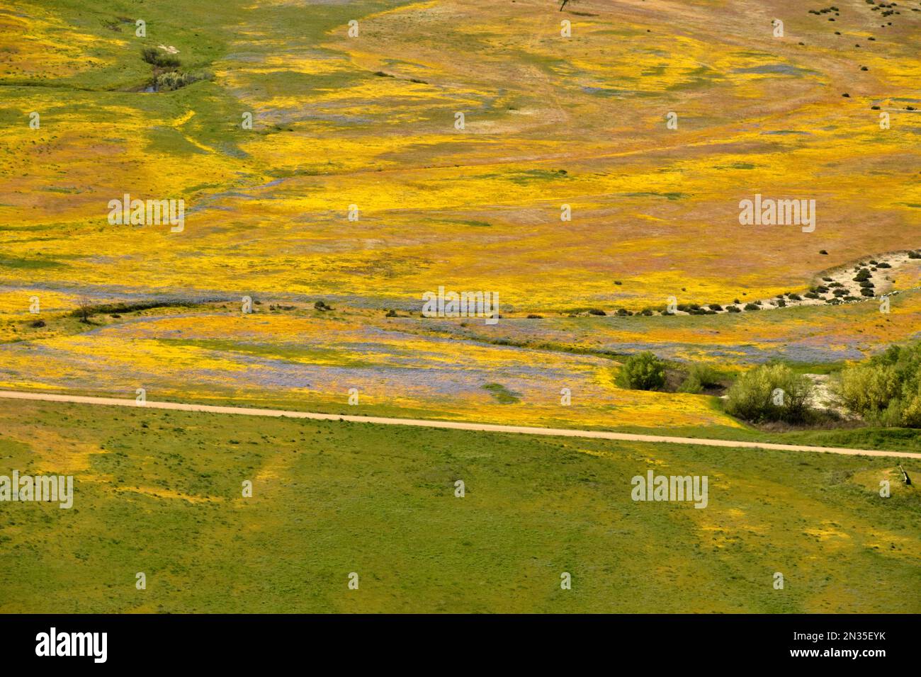 Aerials of Fort Hunter Liggett, California and surrounding areas, April ...