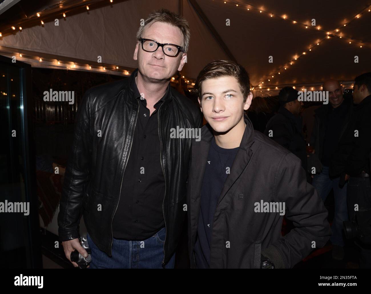 President of the Hollywood Foreign Press Association Theo Kingma, left ...