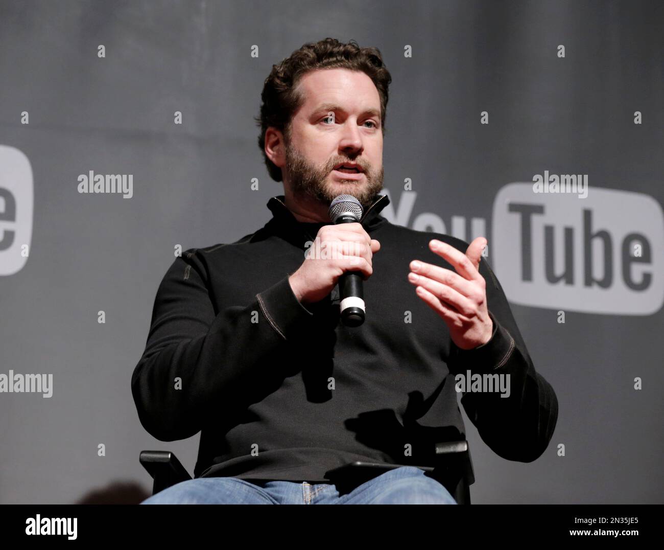 Filmmaker Burnie Burns is seen at THR Talks panel presented by The ...