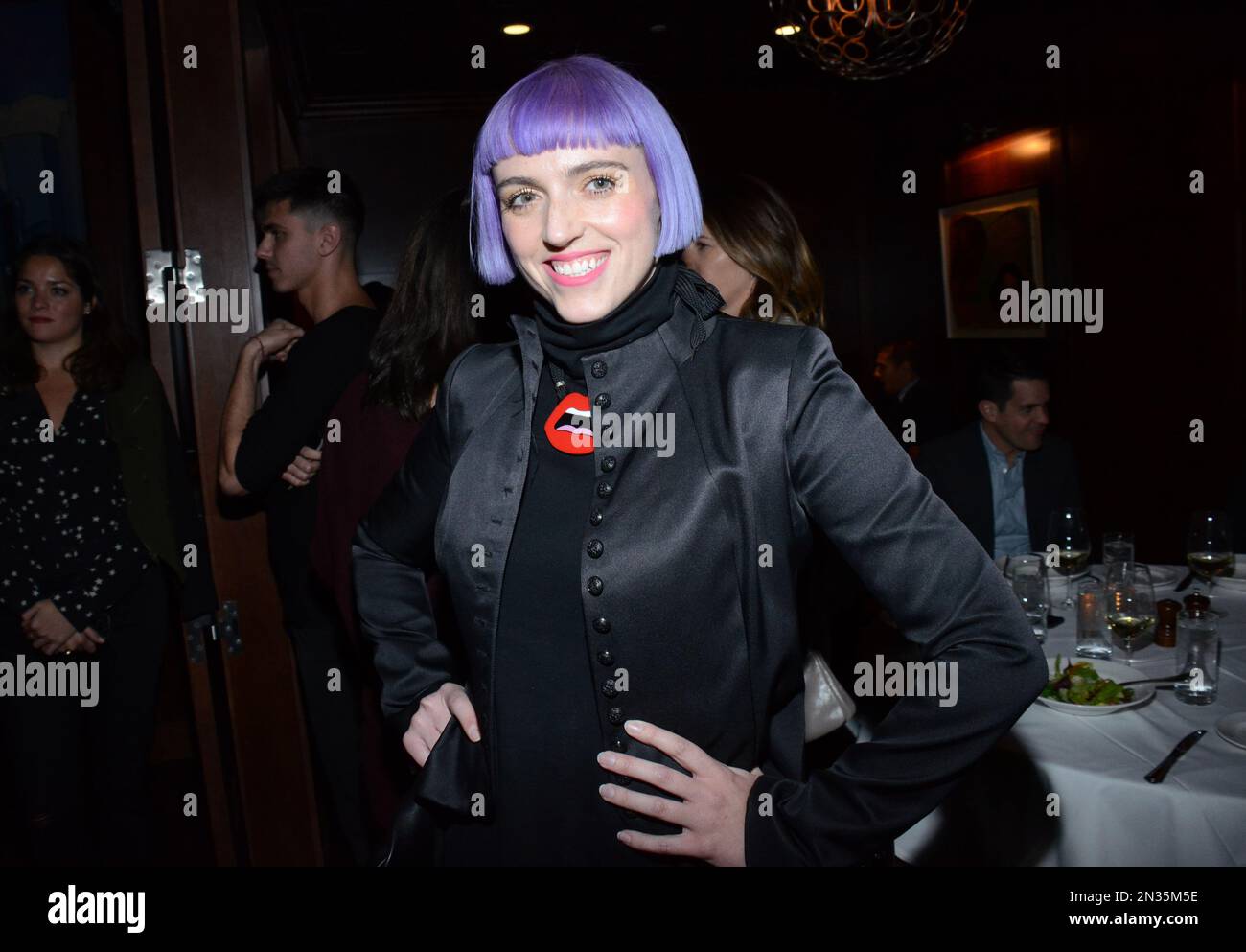 Rosson Crow poses at private LA dinner for "Song One" screening hosted ...