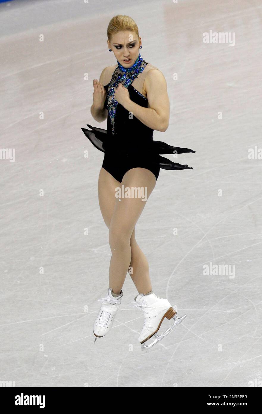 Courtney Hicks performs during the ladies short program at the U.S ...