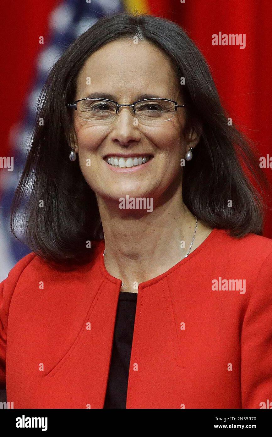 Illinois Attorney General Lisa Madigan makes her entrance before taking ...