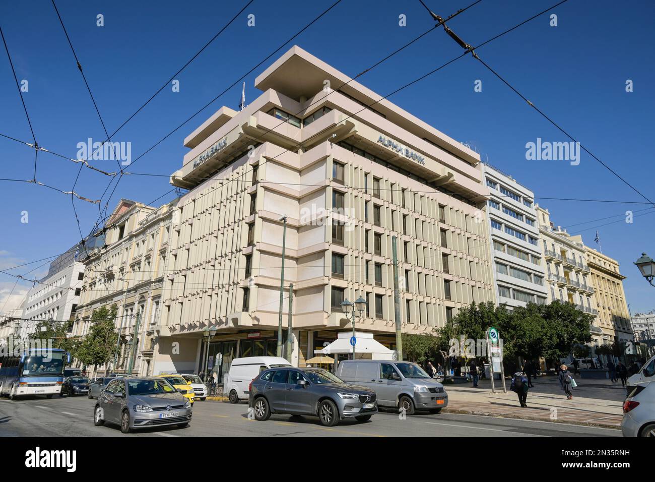Alpha Bank, Stadiou, Athen, Griechenland Stock Photo - Alamy