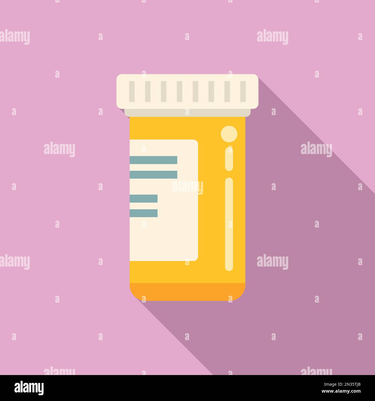 Drug Bottle Icon Flat Vector Bacteria Disease Virus Immune Stock