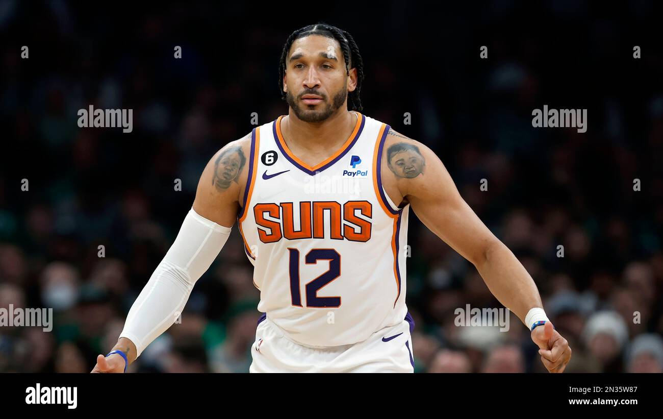 Phoenix Suns' Ish Wainright plays against the Boston Celtics during the ...