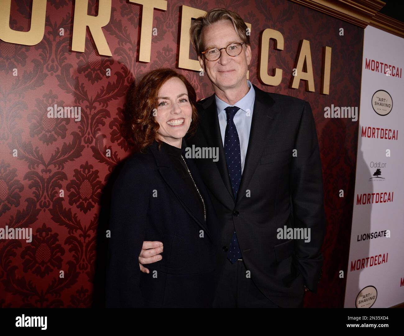Director David Koepp, right, and his wife attend the premiere of the ...