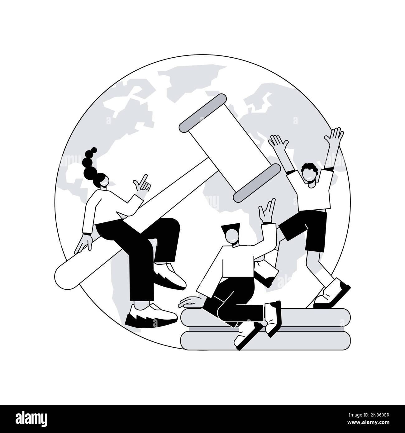 Youth movement black Stock Vector Images - Alamy