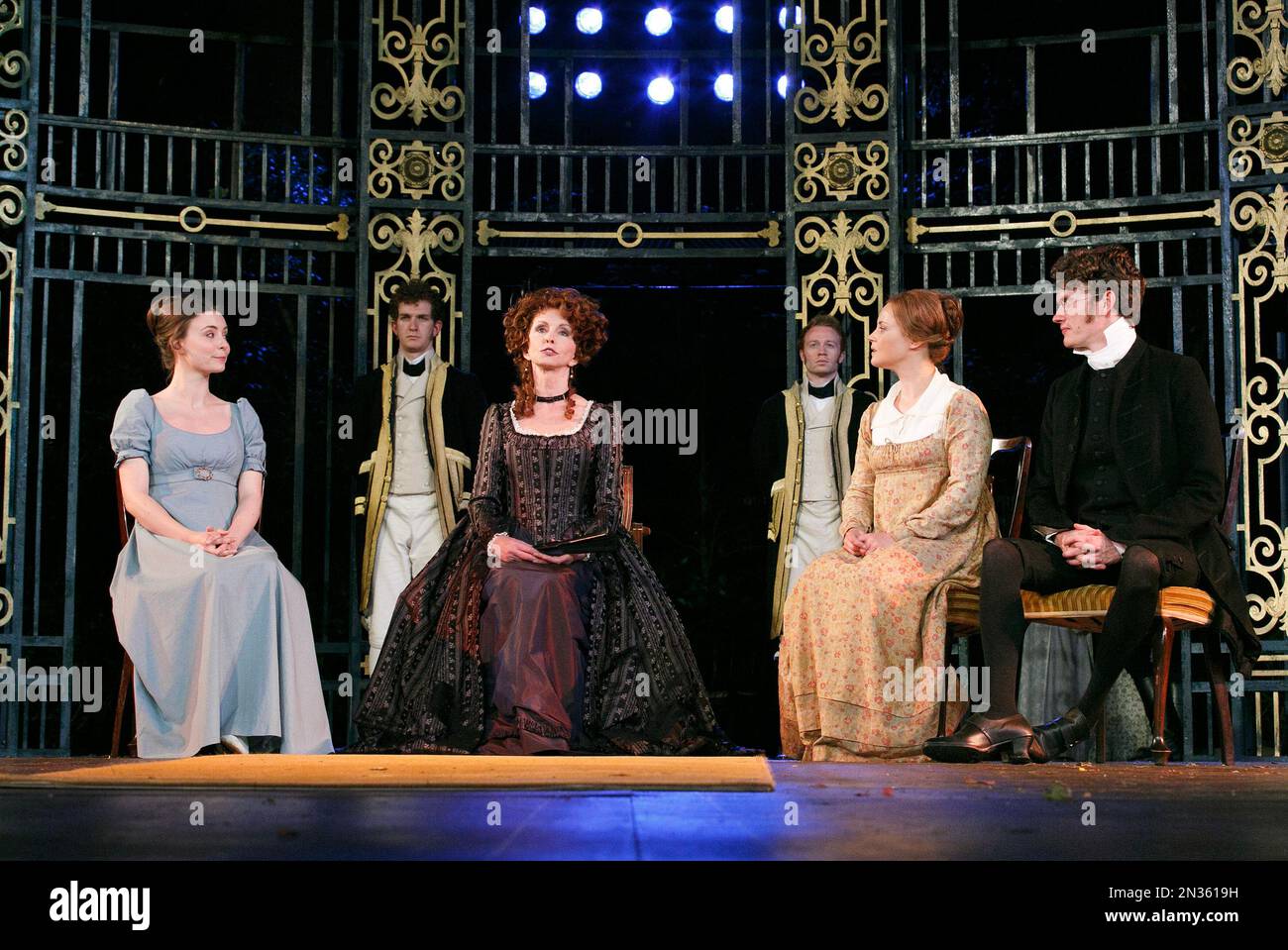 l-r: Jennifer Kirby (Miss Elizabeth Bennet), Jane Asher (Lady Catherine ...