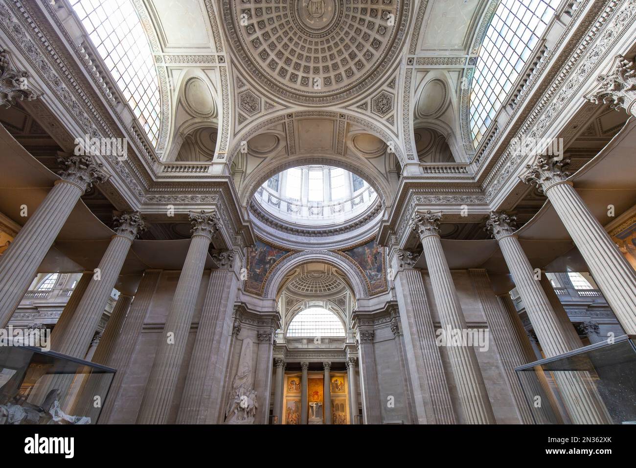 Paris, France - September 3, 2022: architectural detail of the Pantheon ...