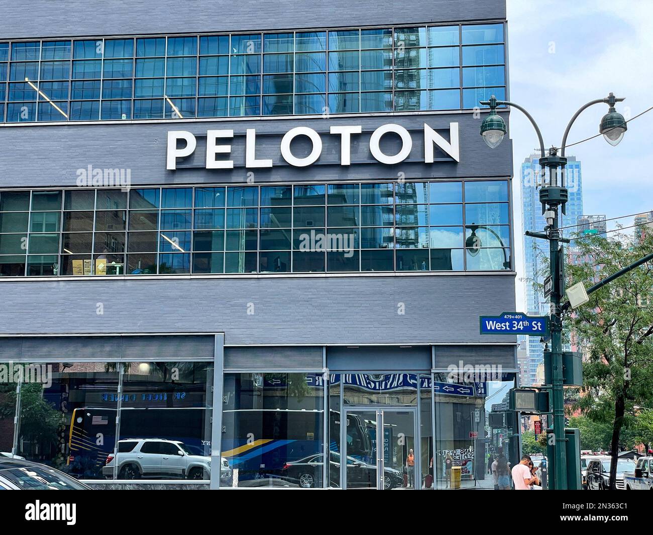 Peloton office at Ninth Avenue in NYC Stock Photo - Alamy