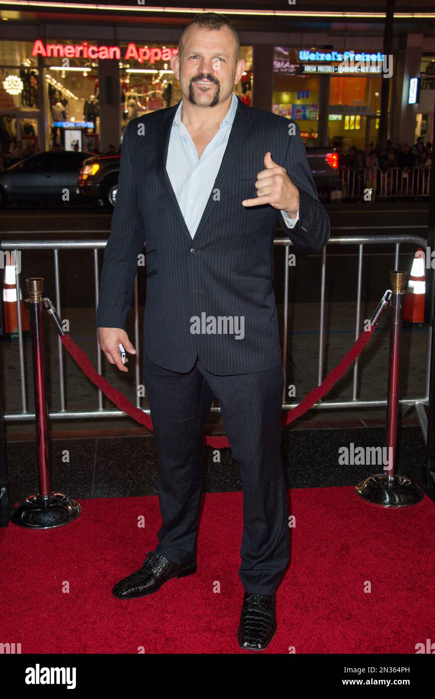 Chuck Liddell attends the Los Angeles Premiere of "Manny" at the TCL ...