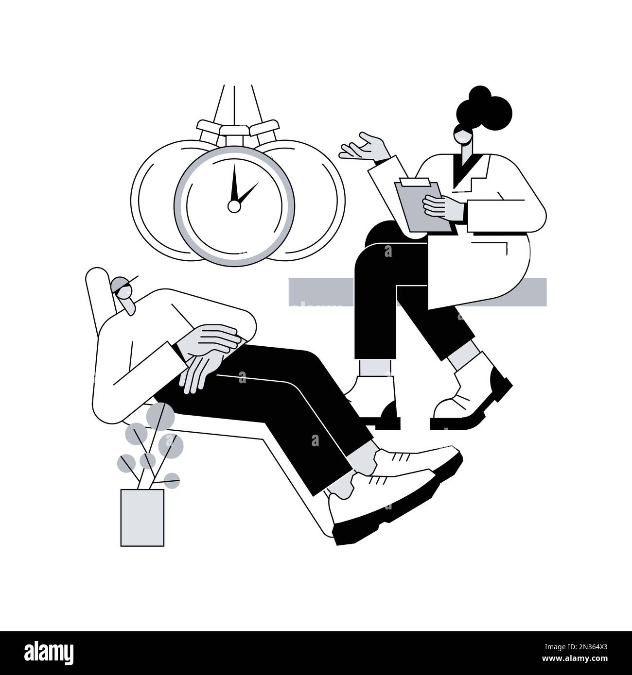 Hypnosis practice abstract concept vector illustration. Altered state ...