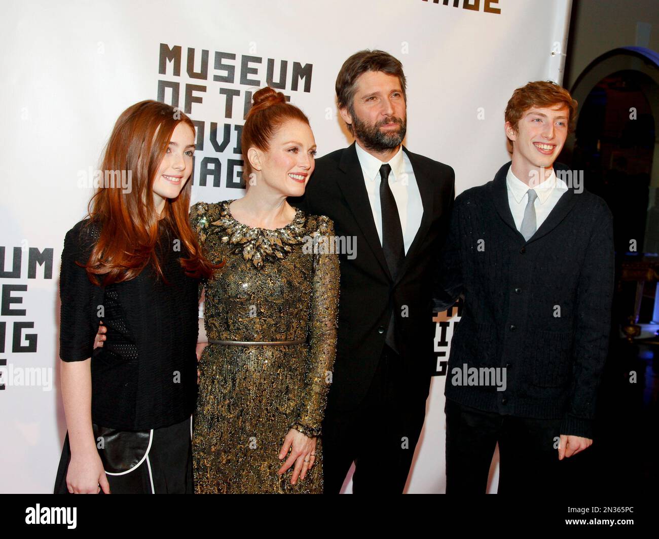 Liv Freundlich, from left, Julianne Moore, Bart Freundlich and Caleb ...
