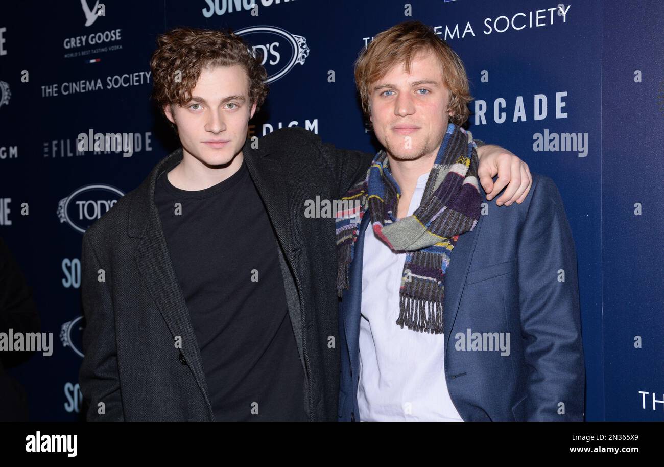 Actors Ben Rosenfield, left, and Johnny Flynn attend the premiere of ...