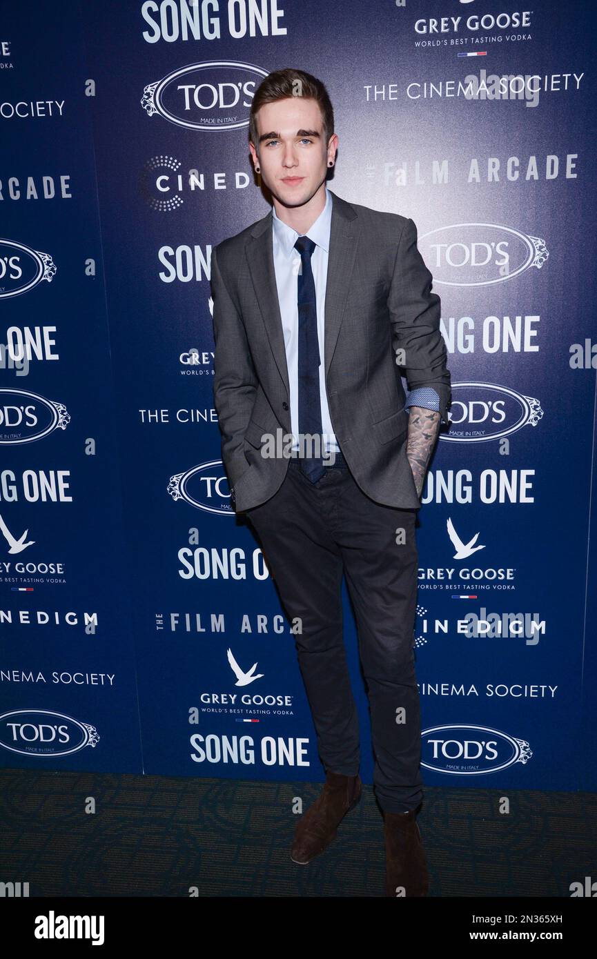 Gabriel Day-Lewis attends the premiere of "Song One" hosted by The ...