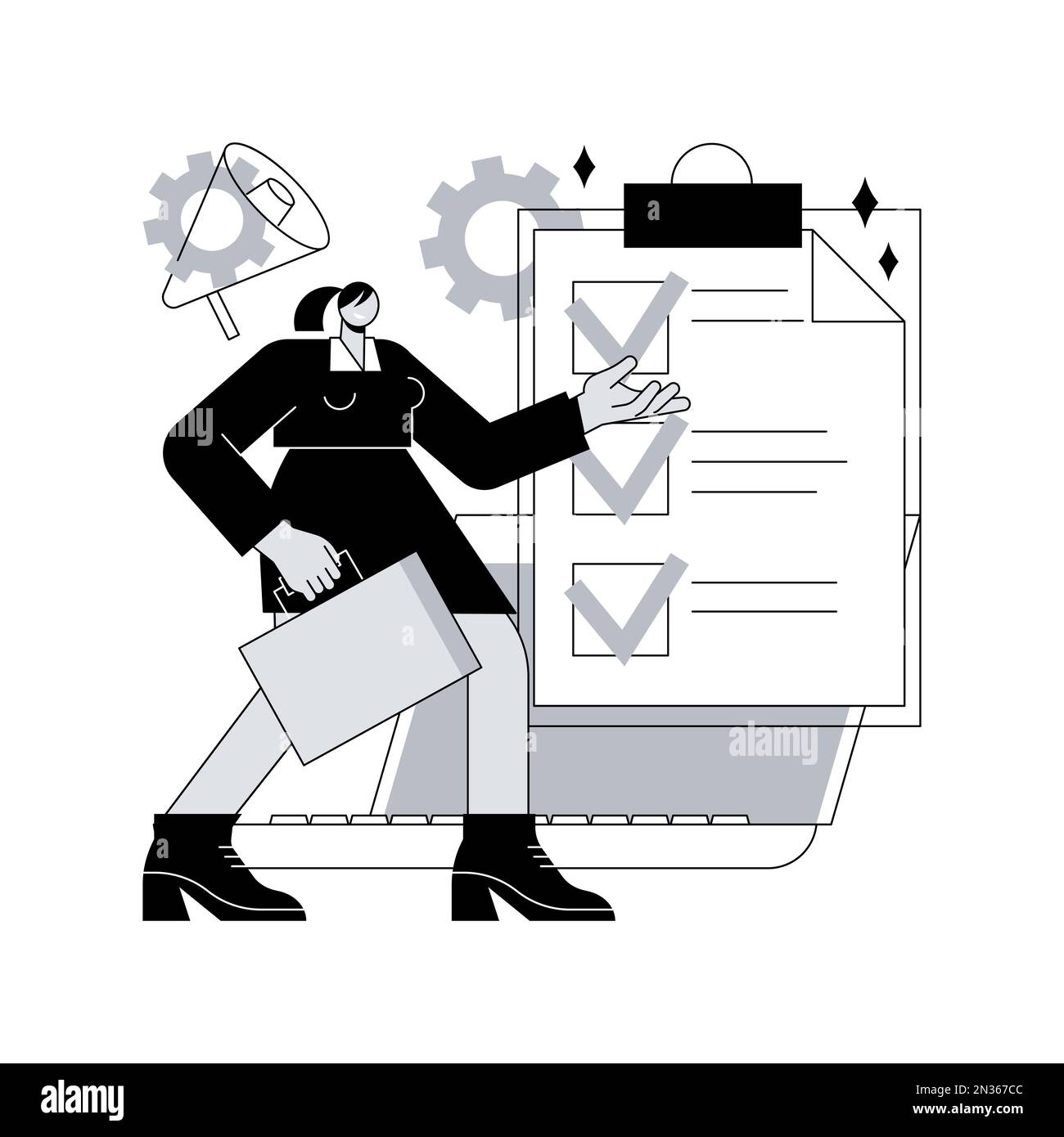 Business rule abstract concept vector illustration. Main company policy ...