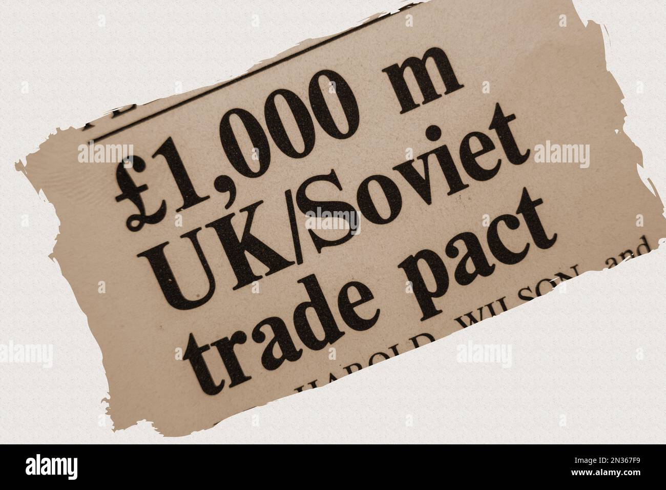 £1,000 m UK - Soviet trade pact - news story from 1975 newspaper ...