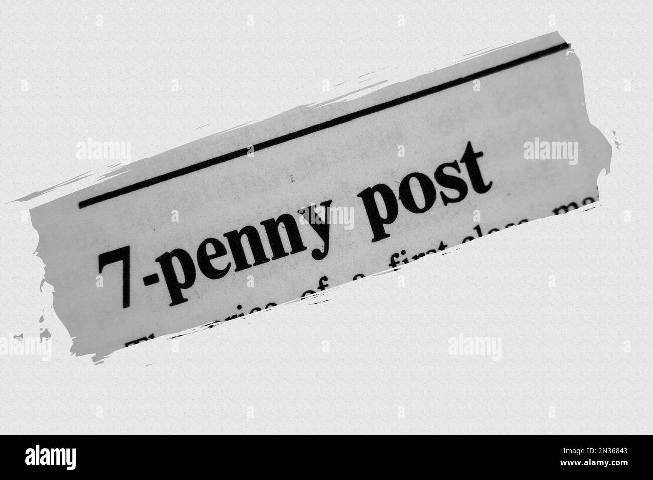 7-penny post - news story from 1975 newspaper headline article title ...