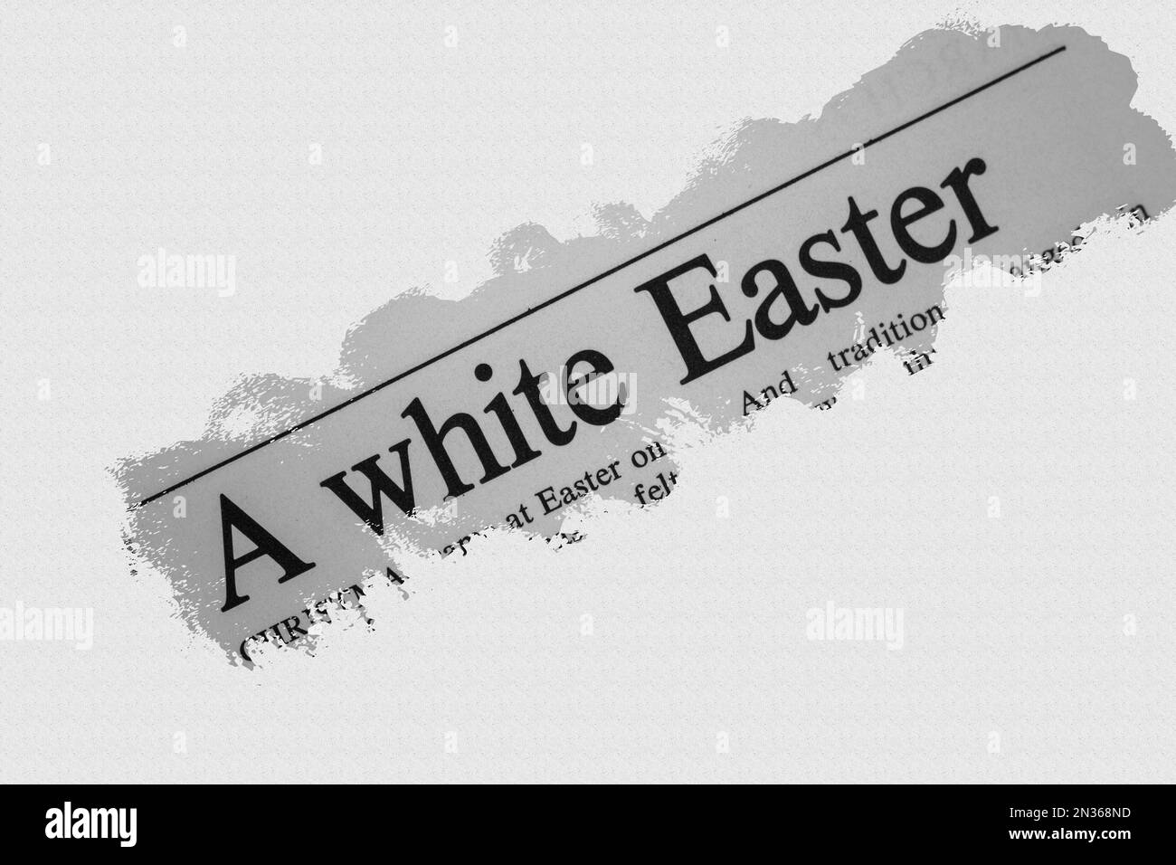 A white Easter - news story from 1975 newspaper headline article title ...