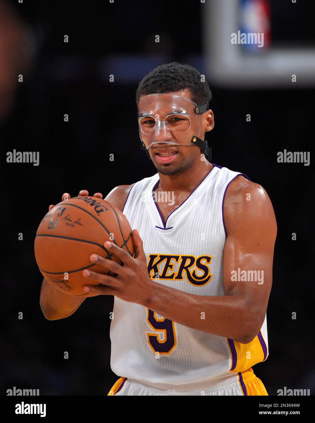 Los Angeles Lakers guard Ronnie Price stands on the court during the ...