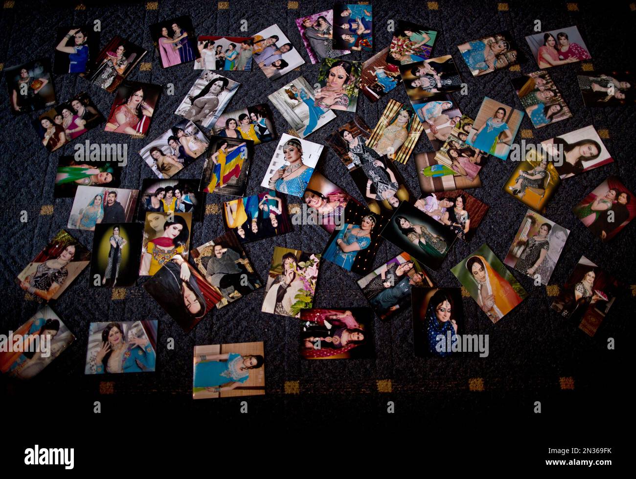 In this Monday, Jan. 12, 2015 photo, pictures of Pakistani transgender ...