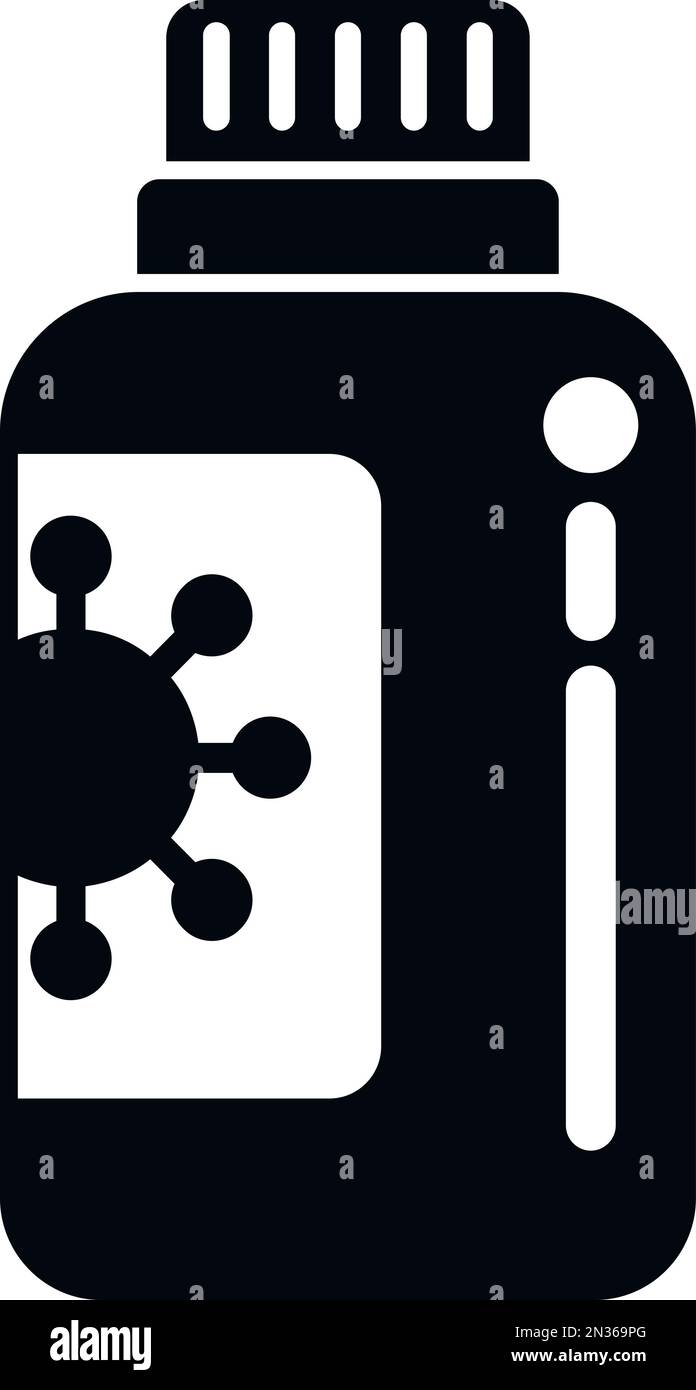 Virus pill icon simple vector. Medical immune. Bacteria disease Stock ...