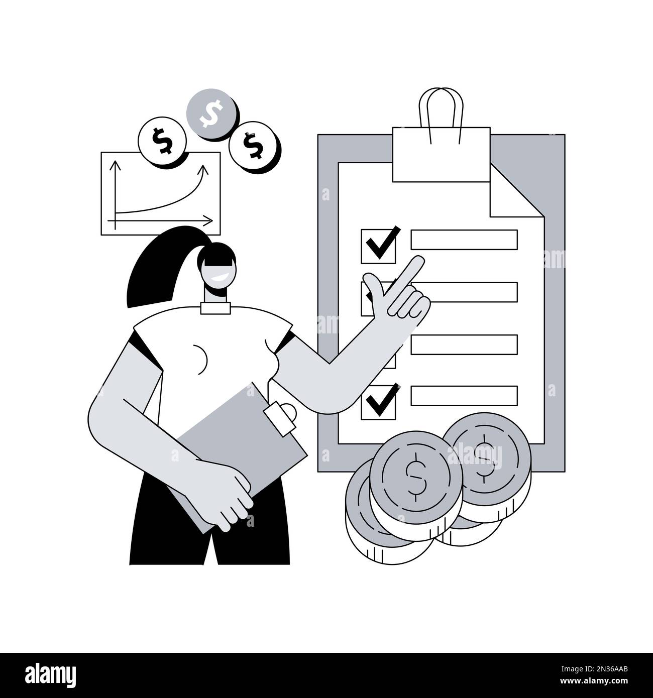 Taxable income abstract concept vector illustration. Taxable earnings ...