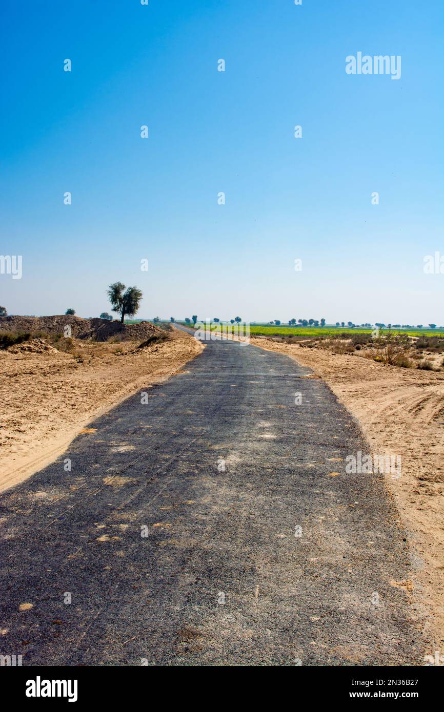 A road in the Thar desert Stock Photo - Alamy