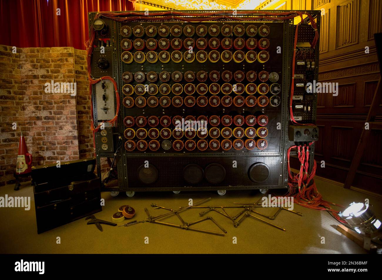 In this Thursday, Jan. 15, 2015 photo, a model made by the props ...