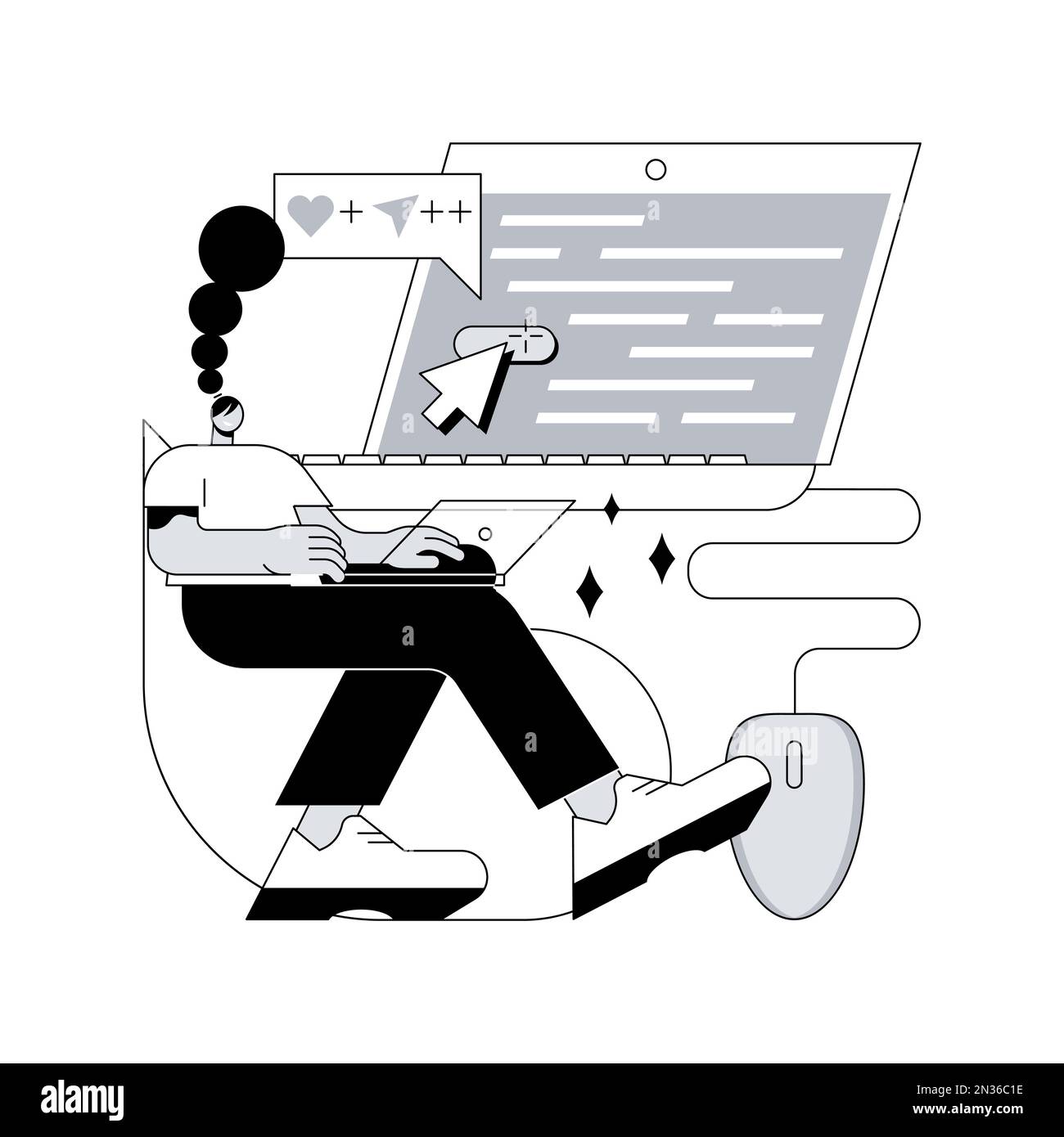 Click tracking abstract concept vector illustration. Clients behavior ...