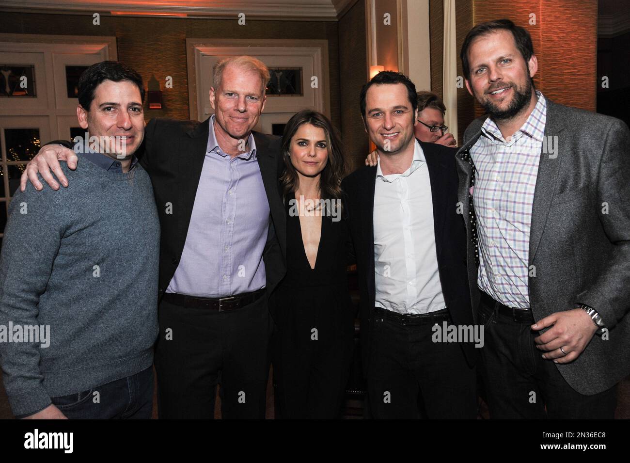 From left, Eric Schrier, Noah Emmerich, Keri Russell, Matthew Rhys, and ...