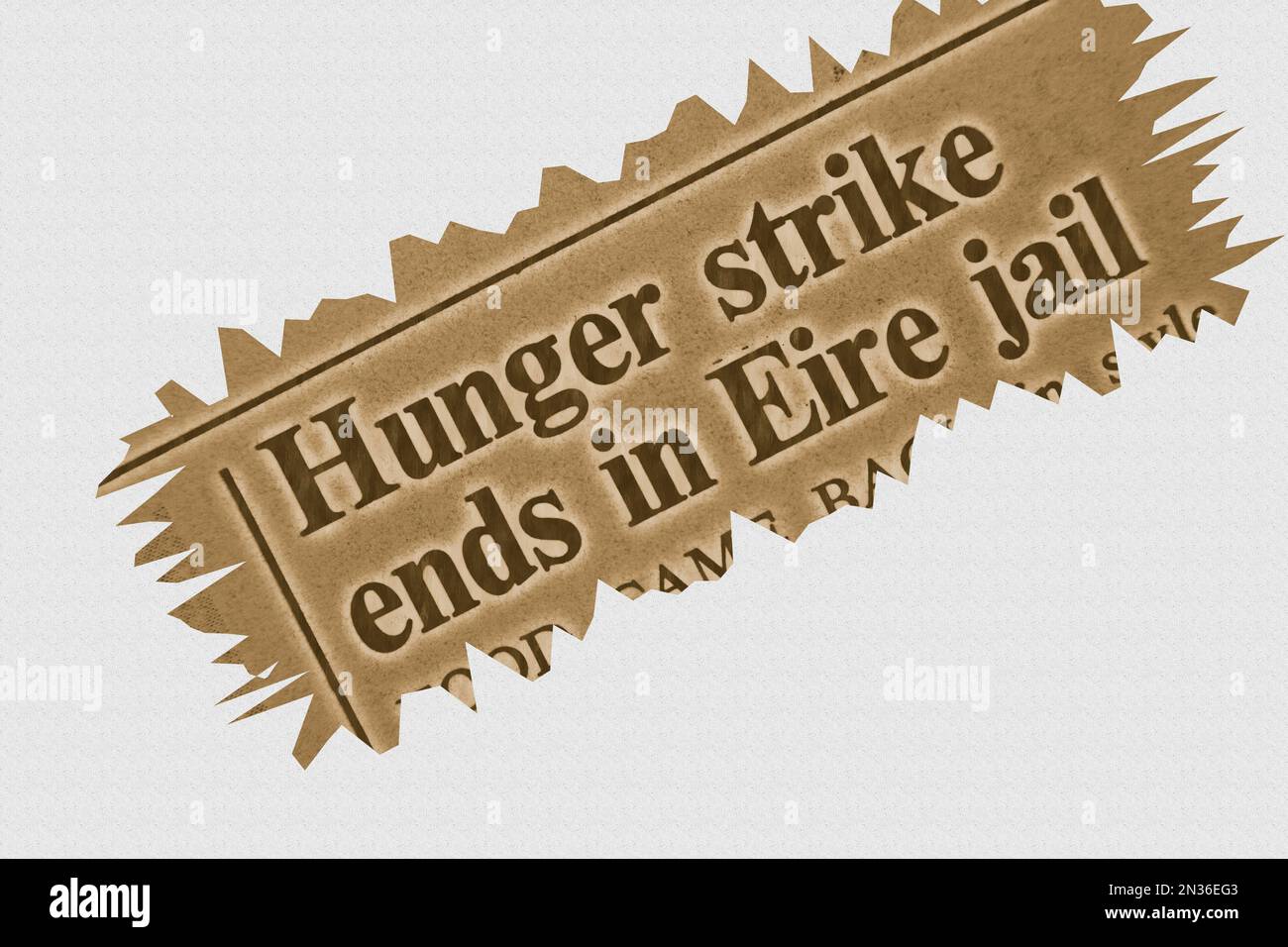 Hunger strike ends in Eire jail - news story from 1975 newspaper ...