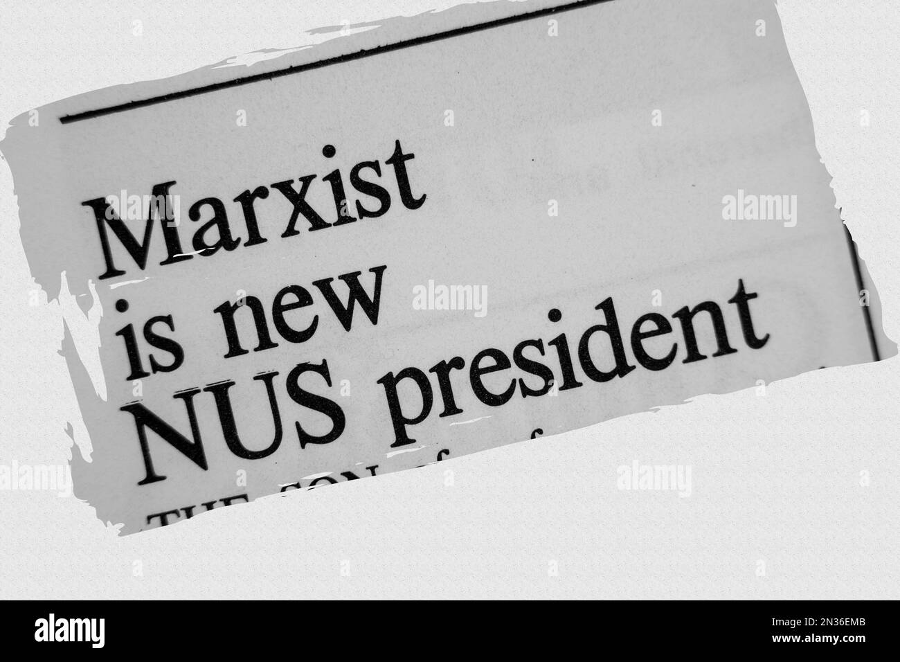 Marxist is new NUS president - news story from 1975 newspaper headline ...